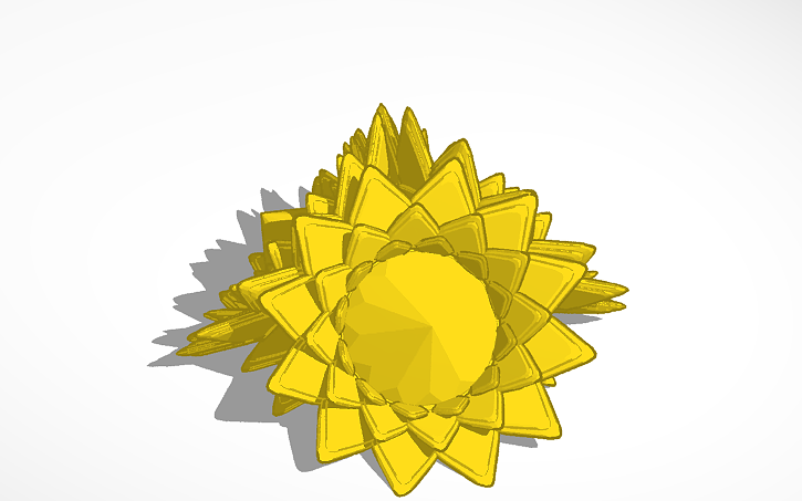 3D design Flowers 2 - Tinkercad