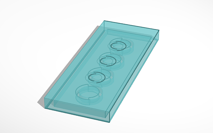 3D design Lego 2x5 Tile - Tinkercad