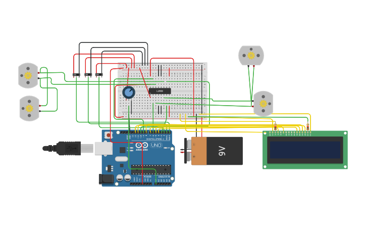 Circuit design lab4_q4 - Tinkercad