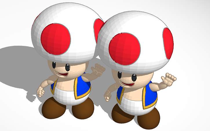 3D design Toad - Tinkercad