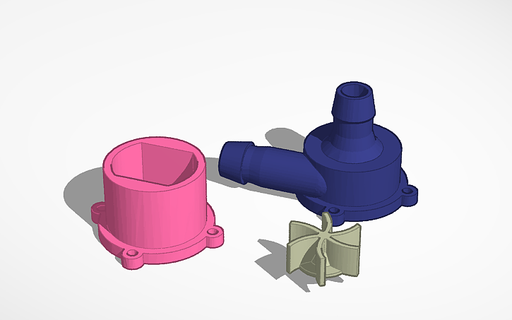 3D design pump - Tinkercad
