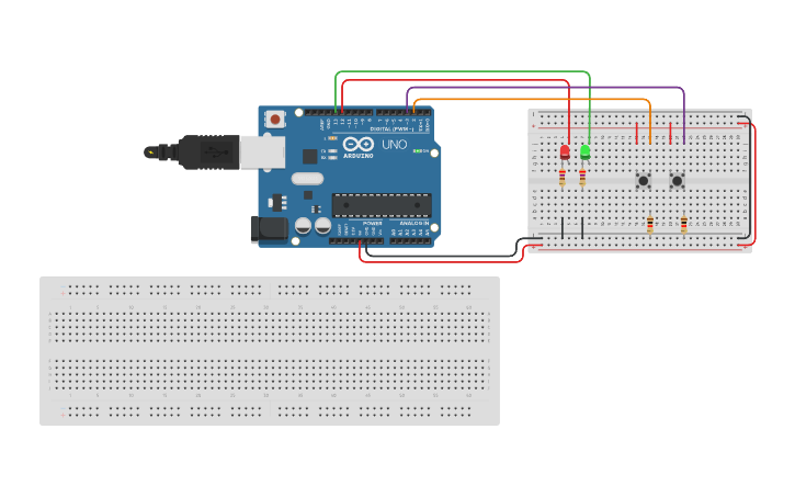 Circuit Design Arduino Uno R3 Tinkercad