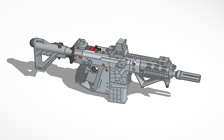 3D design ak47 military's version - Tinkercad