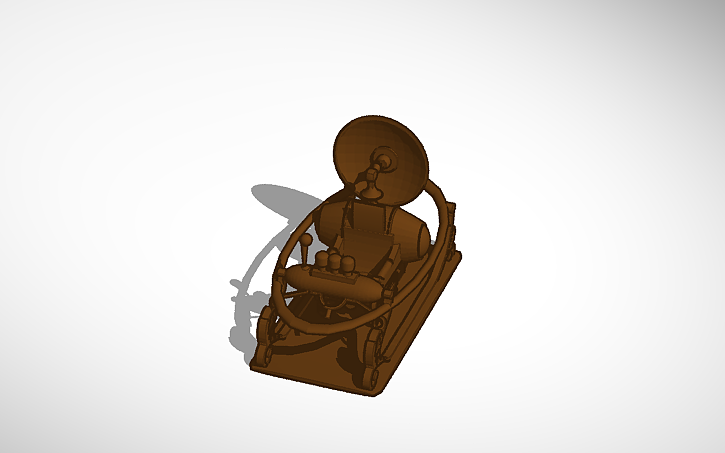 3D design Impossible H.G. Wells Time Machine Book End Part 2 - Tinkercad