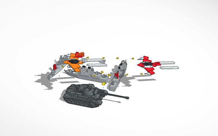 3D design military - Tinkercad
