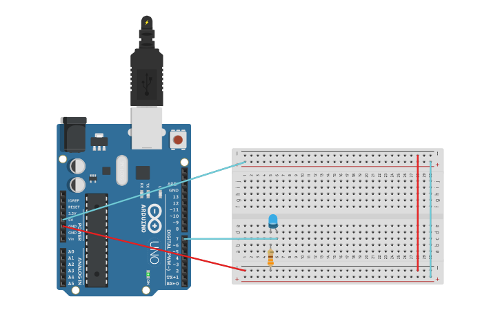 Circuit design Intermitencia de LED con Arduino - Tinkercad