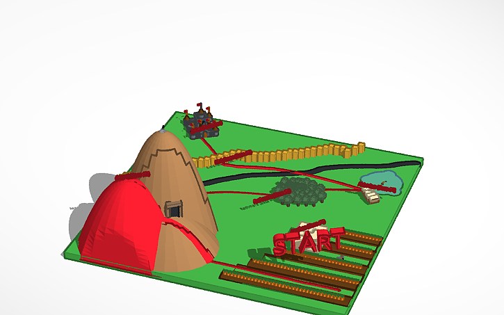 3D design The Forgotten Realms Map - Tinkercad