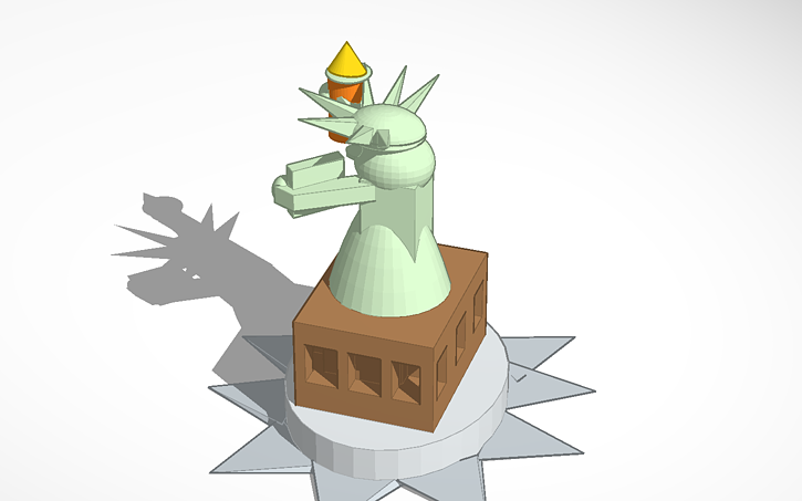 3D design Statue of Liberty - Tinkercad