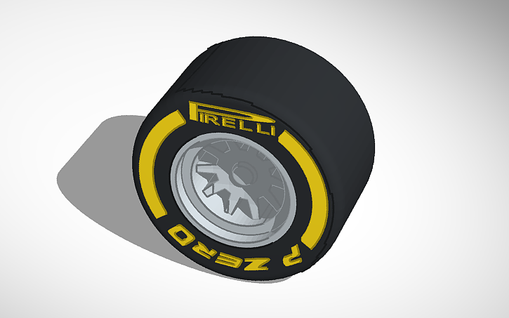 3D design Pirelli P ZERO F1 Car Tire - Tinkercad