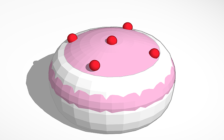 3D design Cake - Tinkercad