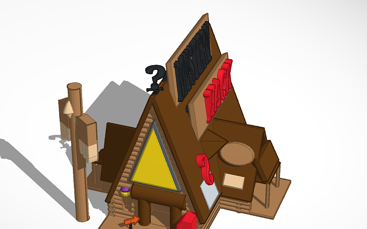 3D design Mystery Shack - Tinkercad