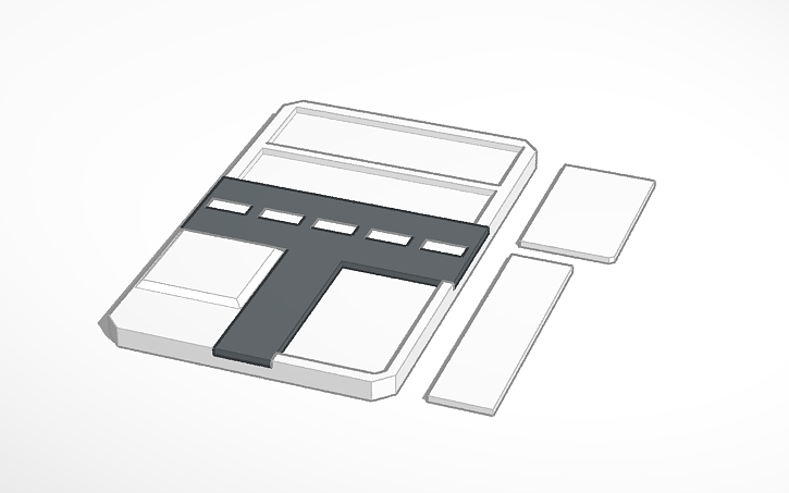 3D design monopoly street blank | Tinkercad