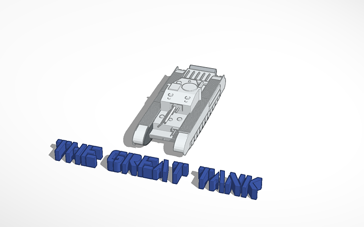 3D design the great tank | Tinkercad