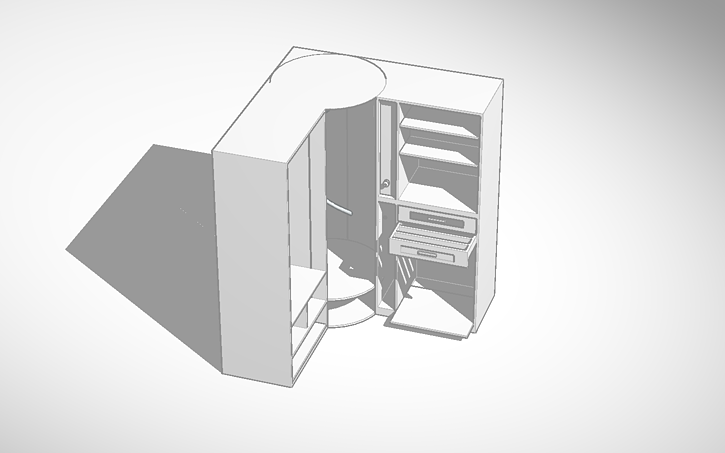 3D design Copy of Wardrobe_details - Tinkercad