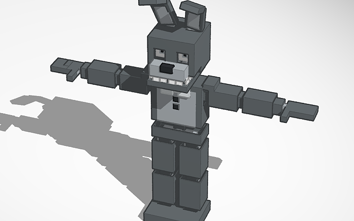 3D design Minecraft Bonnie 1 Template(Cr:FreddyFazbear1938483883 ...