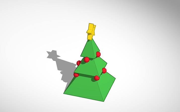 3D design christmas tree - Tinkercad