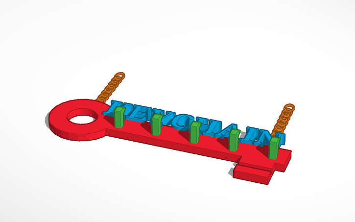 3D design KeyChain | Tinkercad