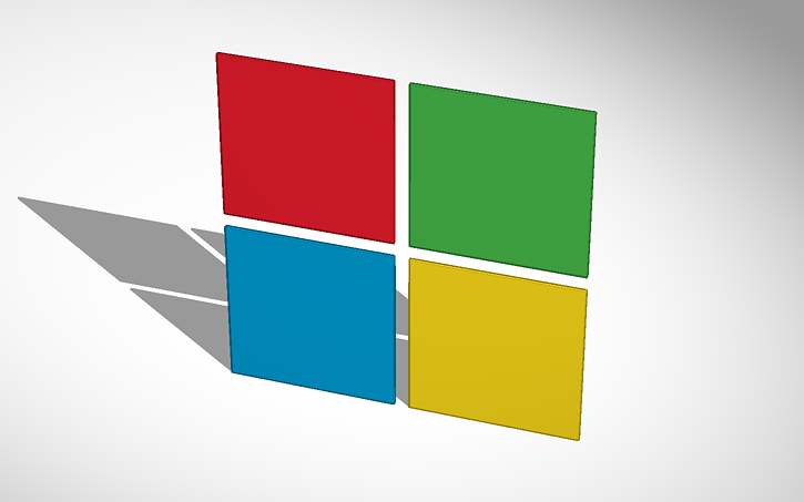 3D design Microsoft Logo | Tinkercad