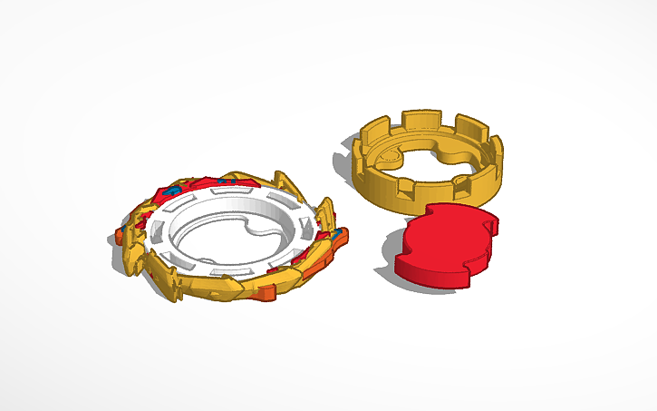 3D design beyblade cool gimmick - Tinkercad