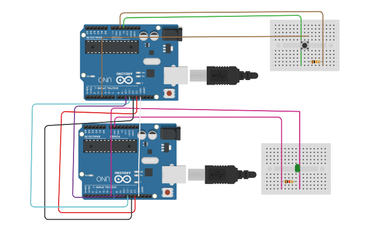 Circuit design Arduino SPI - Tinkercad