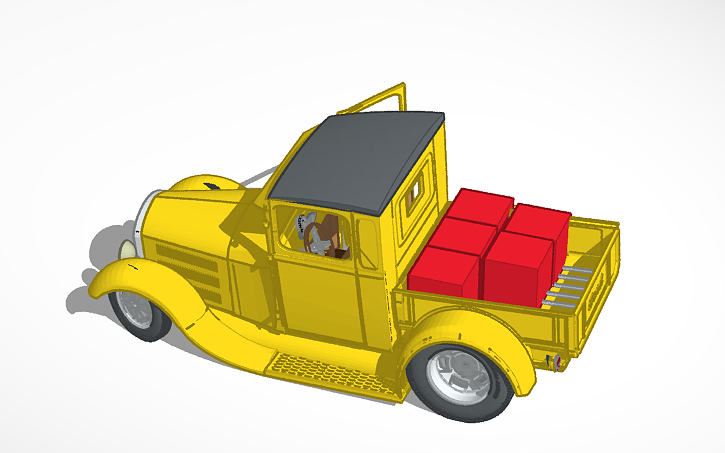 3D design Hot Rod Truck | Tinkercad