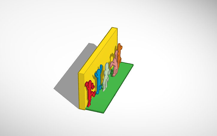3D design Untitled by Keith Haring 3D - Suha Islam - Tinkercad