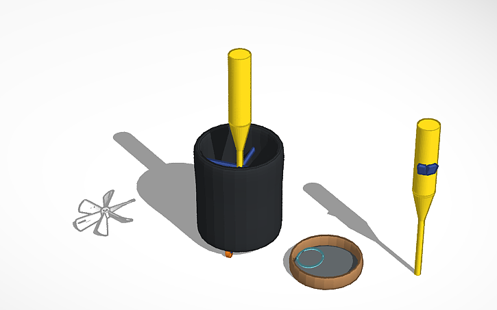 3D design 360 Degrees Simultaneous Air Cooler | Tinkercad