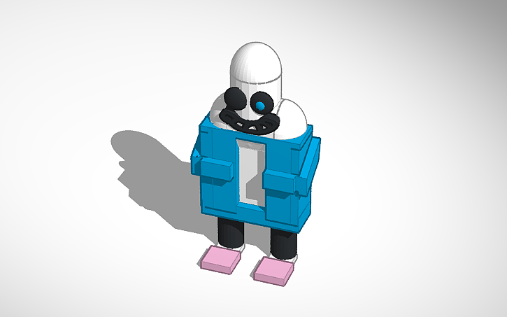 3D design Sans mini figure | Tinkercad