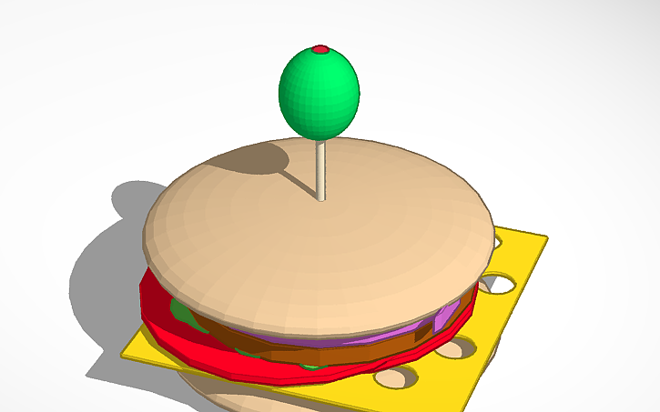 3D design Almighty Burger | Tinkercad