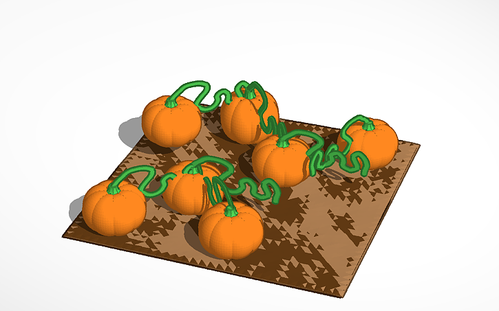 3D design Pumpkin Patch | Tinkercad