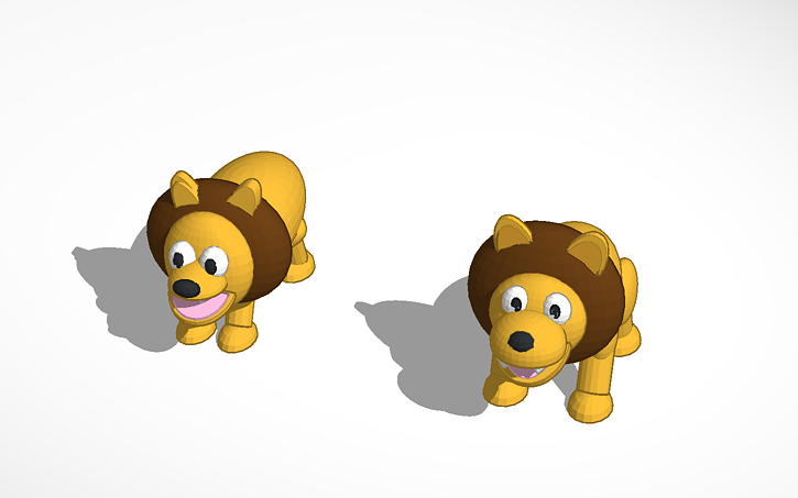 3D design Lion - Tinkercad