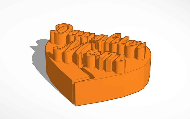 3D design gift for mom - Tinkercad