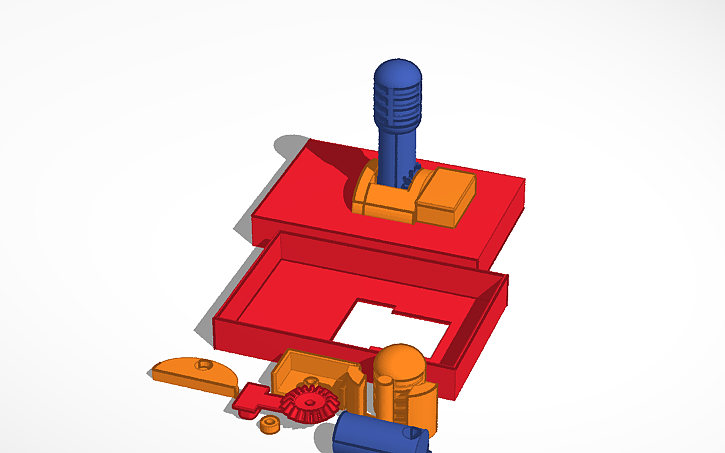 3D design lever light switch - Tinkercad