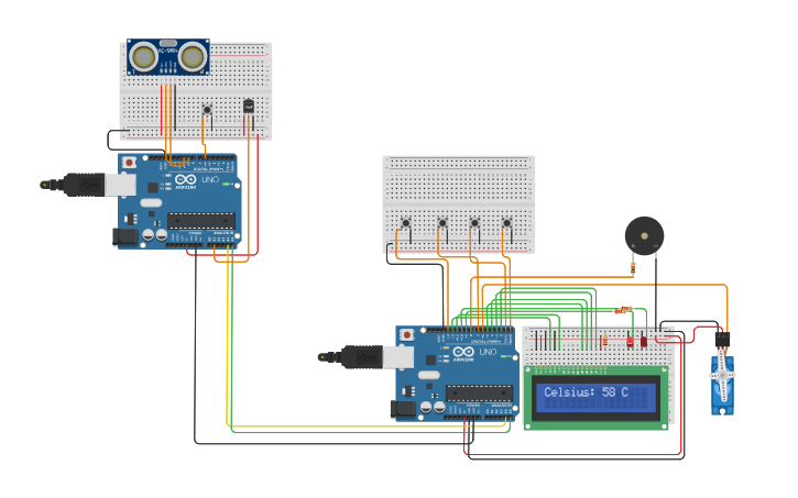Circuit design Smart home system - Tinkercad