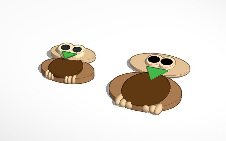 3D design the owls - Tinkercad