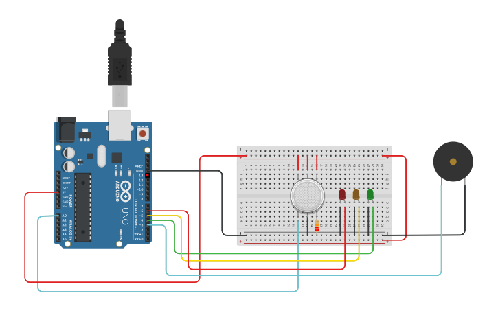 Circuit design GAS Sensor 62710791 | Tinkercad
