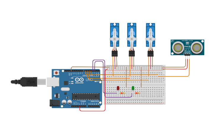 Circuit design Copy of practica 1 - Tinkercad