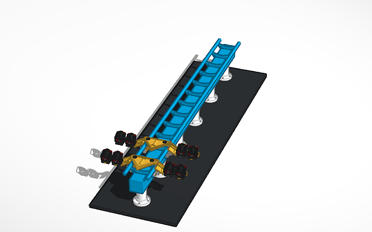 3D design Gatekeeper roller coaster train - Tinkercad