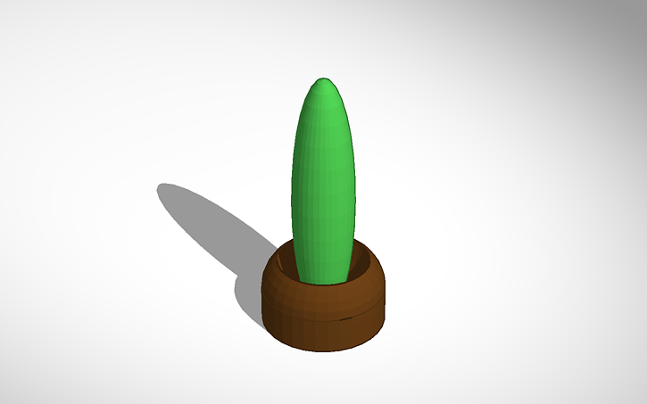 3D design Cactus in a jar - Tinkercad