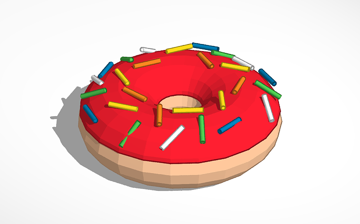 3D design donuts - Tinkercad