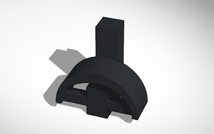 3D design Wired and Wireless Headphone Holder - Tinkercad