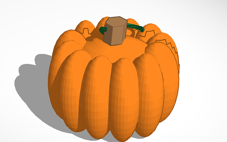 3D design Pumpkin - Tinkercad
