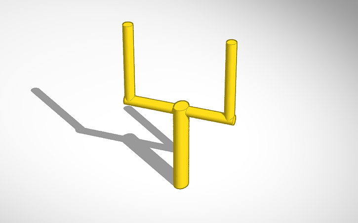 3D design Football goal - Tinkercad