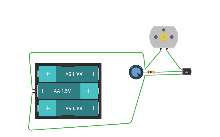 Circuit design dc motor controller - Tinkercad