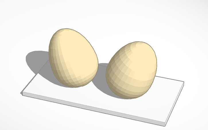 3D design Eggs | Tinkercad