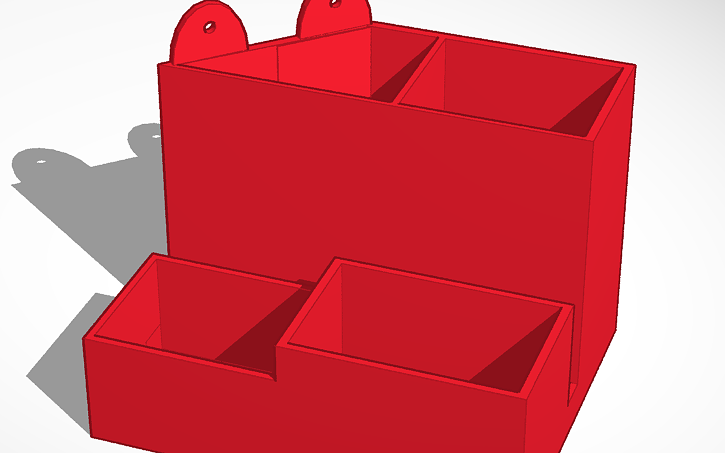 3D design office organizer | Tinkercad