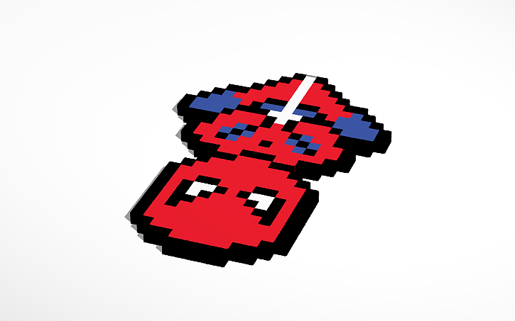 3D design Spider Man - Tinkercad