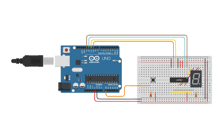Circuit design arduino assignment 2.2: counter met chip en drukknop ...