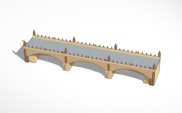3D design bridge - Tinkercad