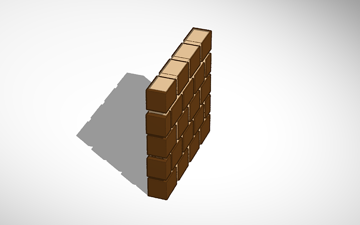 3D design Brick Wall ( Feel free to use) | Tinkercad